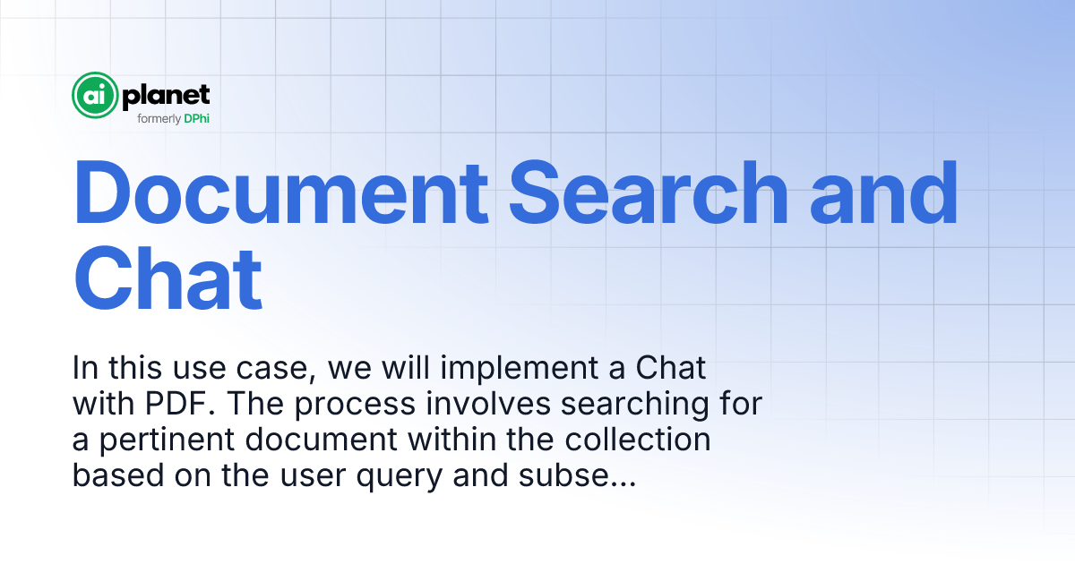Document Search and Chat | GenAI Stack