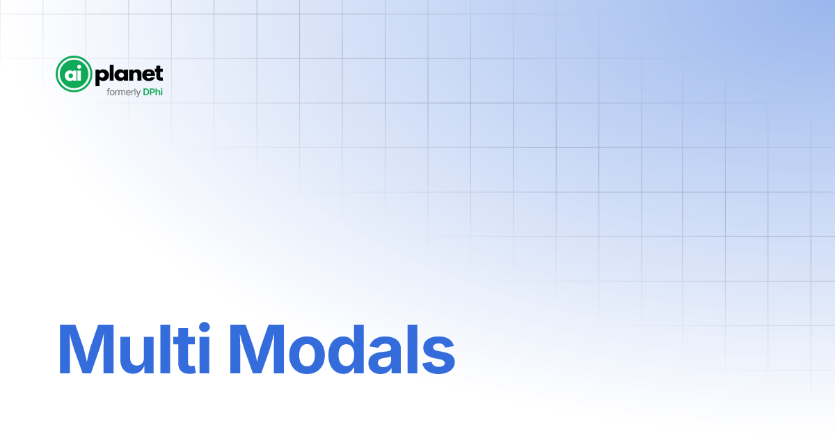 Multi Modals | GenAI Stack